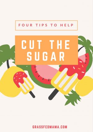 4 Tips to Help you Cut the Sugar - Grassfed Mama